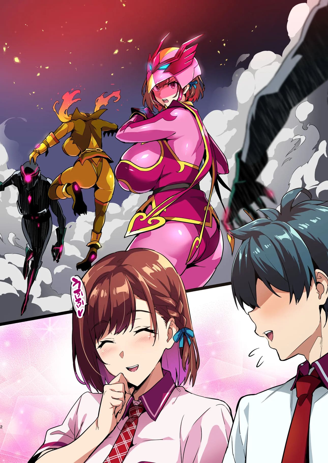 ความลับของฮีโร่สาว | C101会場本 清楚ピンクの(淫らな)本性 (Super Sentai) Doujin โดจิน แปลไทย